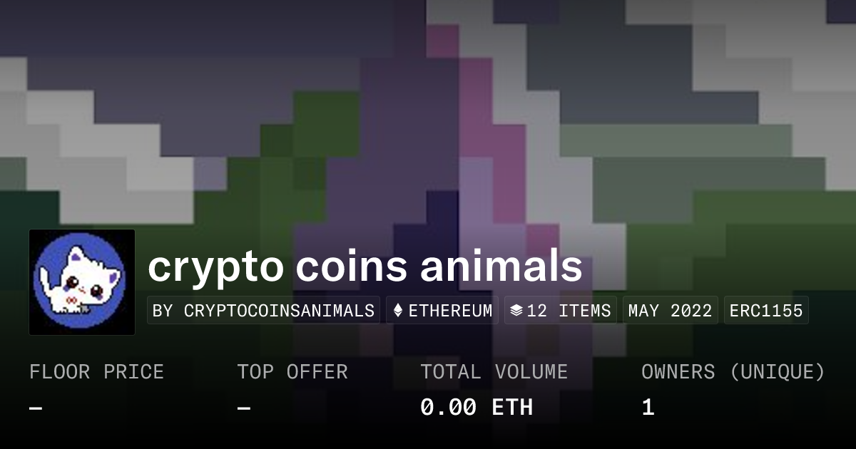 crypto coins animals - Collection | OpenSea
