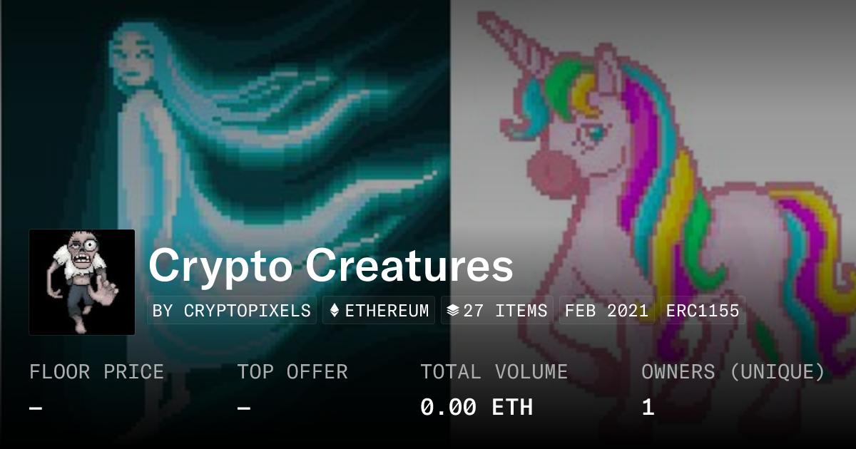Crypto Creatures - Collection | OpenSea