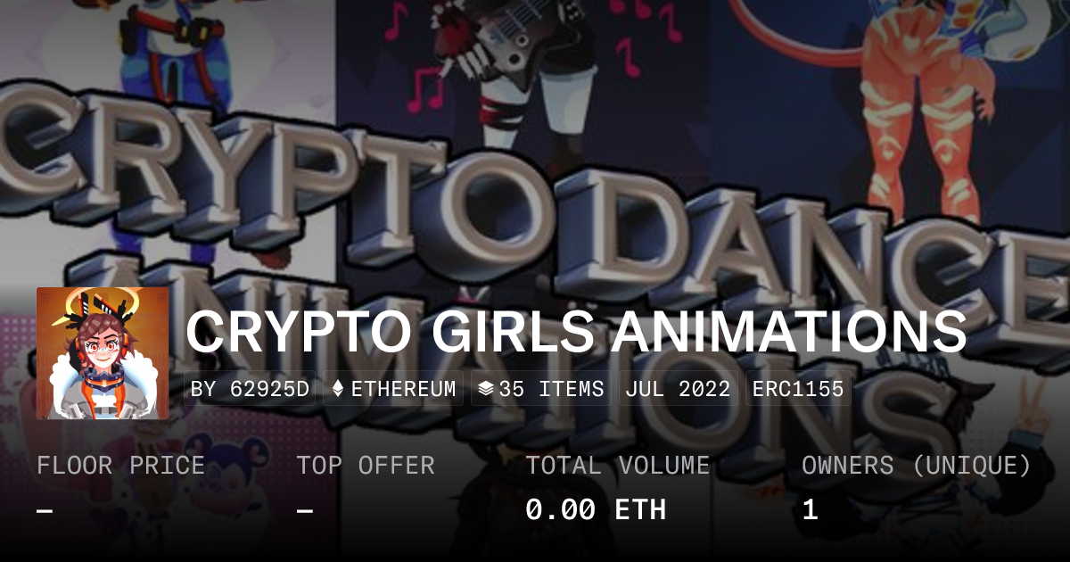 CRYPTO GIRLS ANIMATIONS - Collection | OpenSea