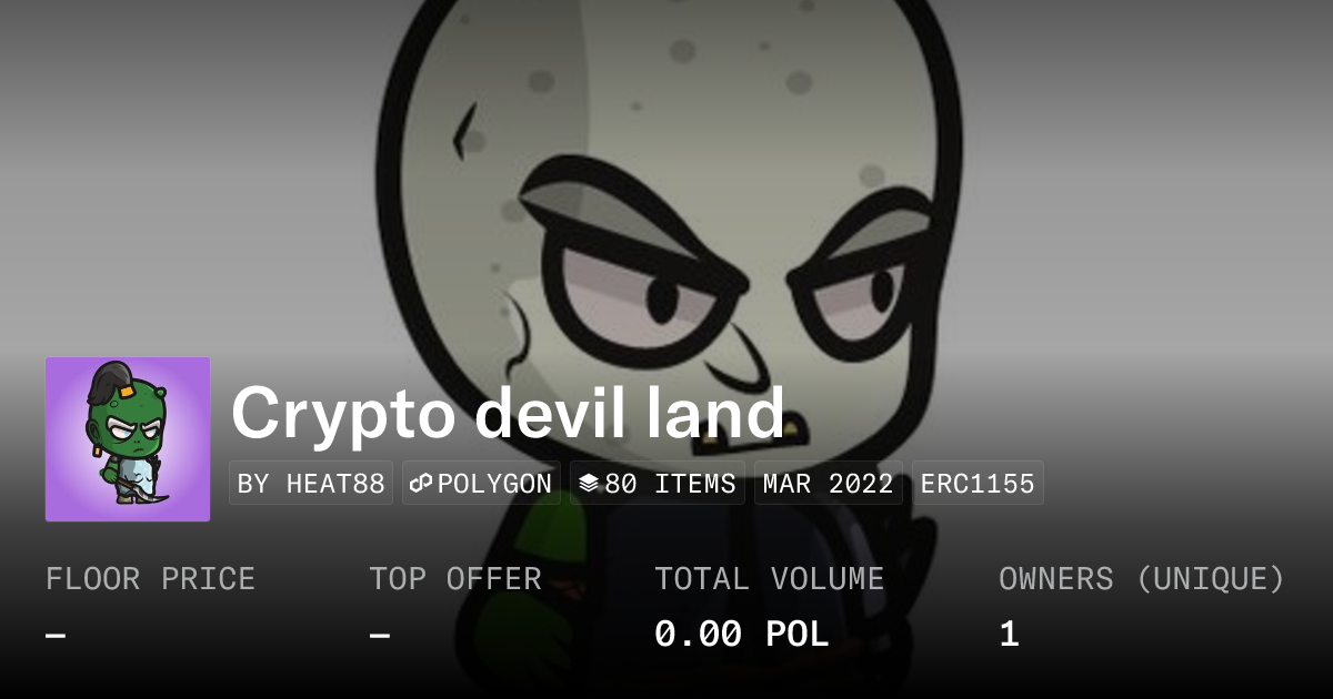 Crypto devil land - Collection | OpenSea