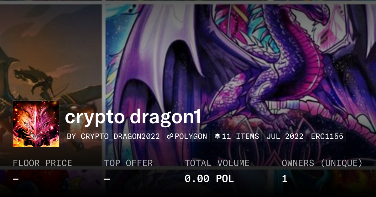 crypto dragon1 - Collection | OpenSea