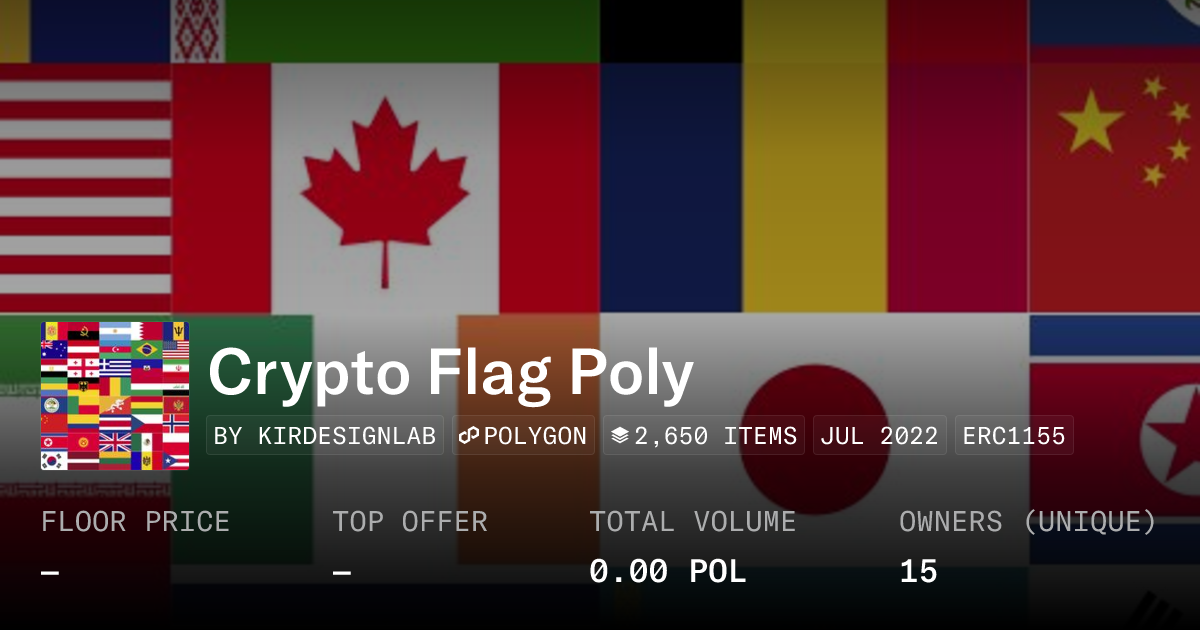 Crypto Flag Poly - Collection | OpenSea