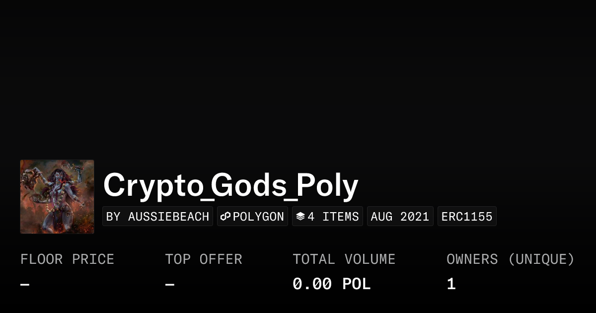 Crypto_Gods_Poly - Collection | OpenSea