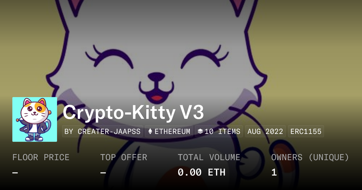 Crypto-Kitty V3 - Collection | OpenSea