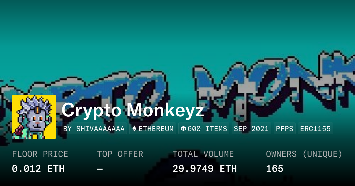 Crypto Monkeyz - Collection | OpenSea