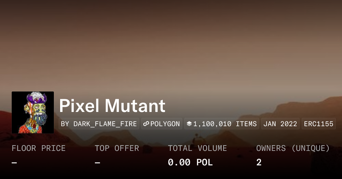 Pixel Mutant - Collection | OpenSea
