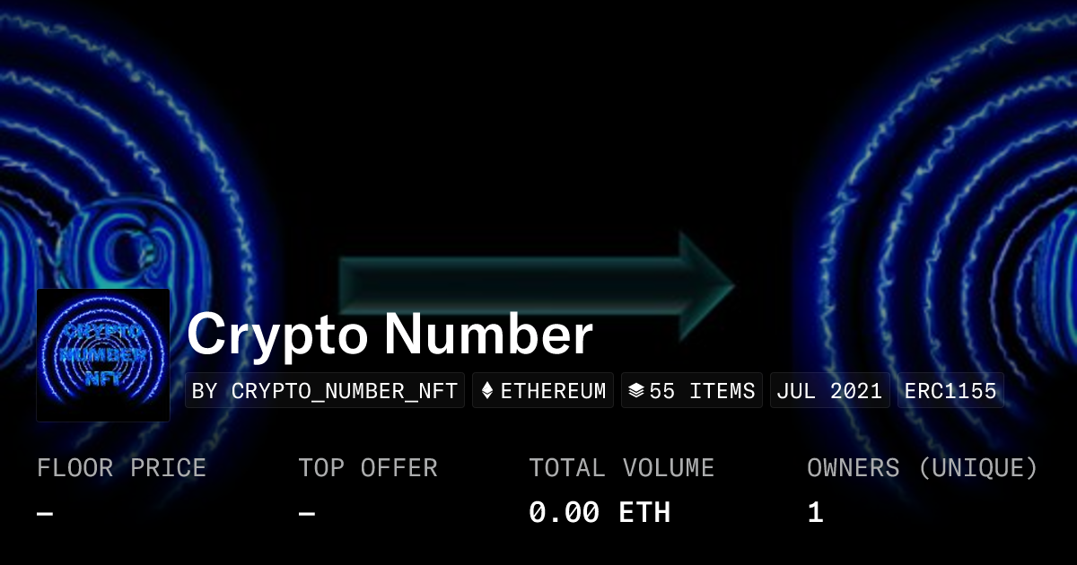 Crypto Number - Collection | OpenSea