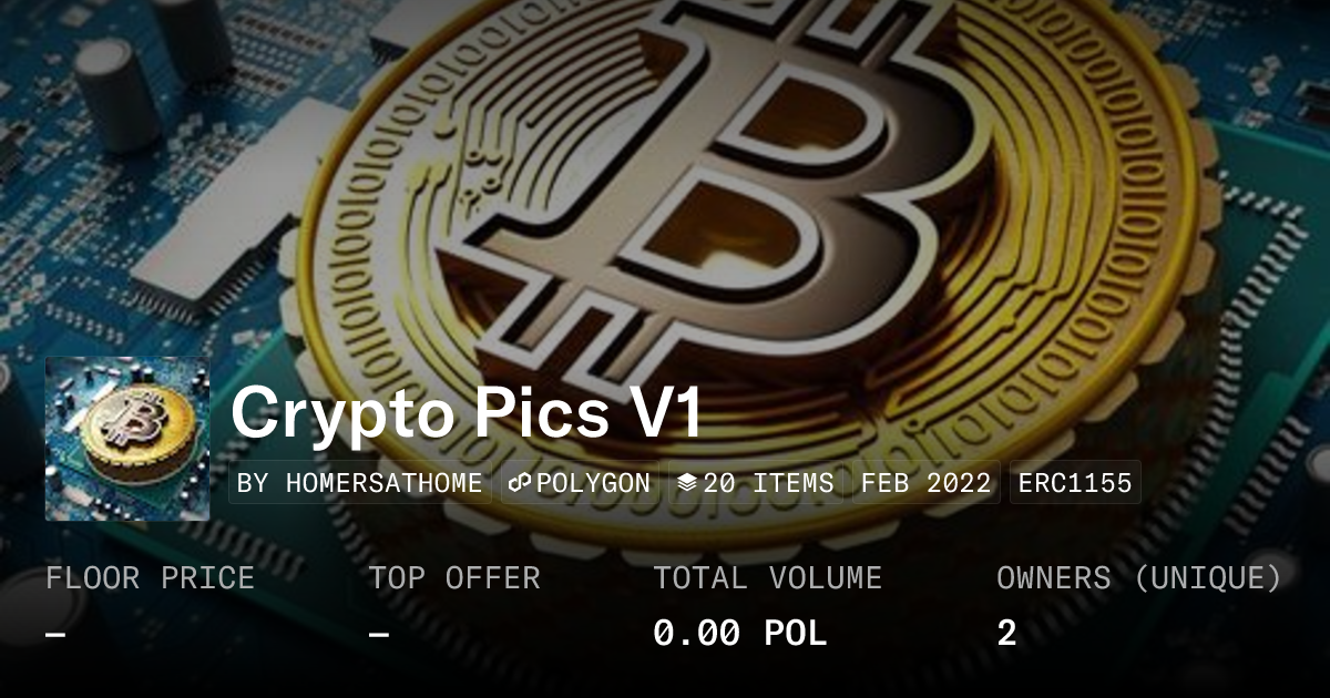 Crypto Pics V1 - Collection | OpenSea