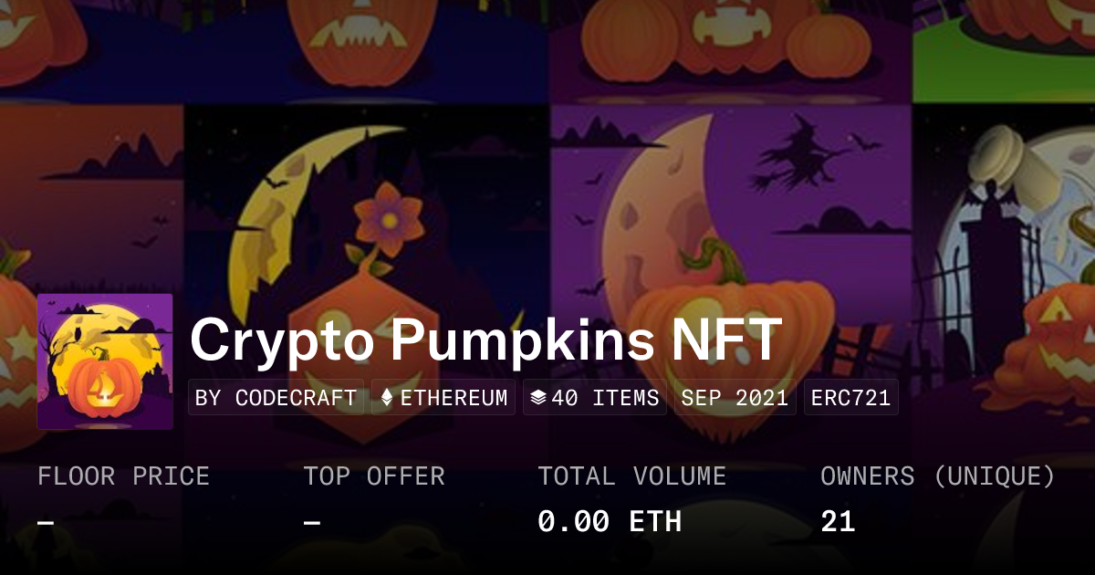 Crypto Pumpkins NFT - Collection | OpenSea