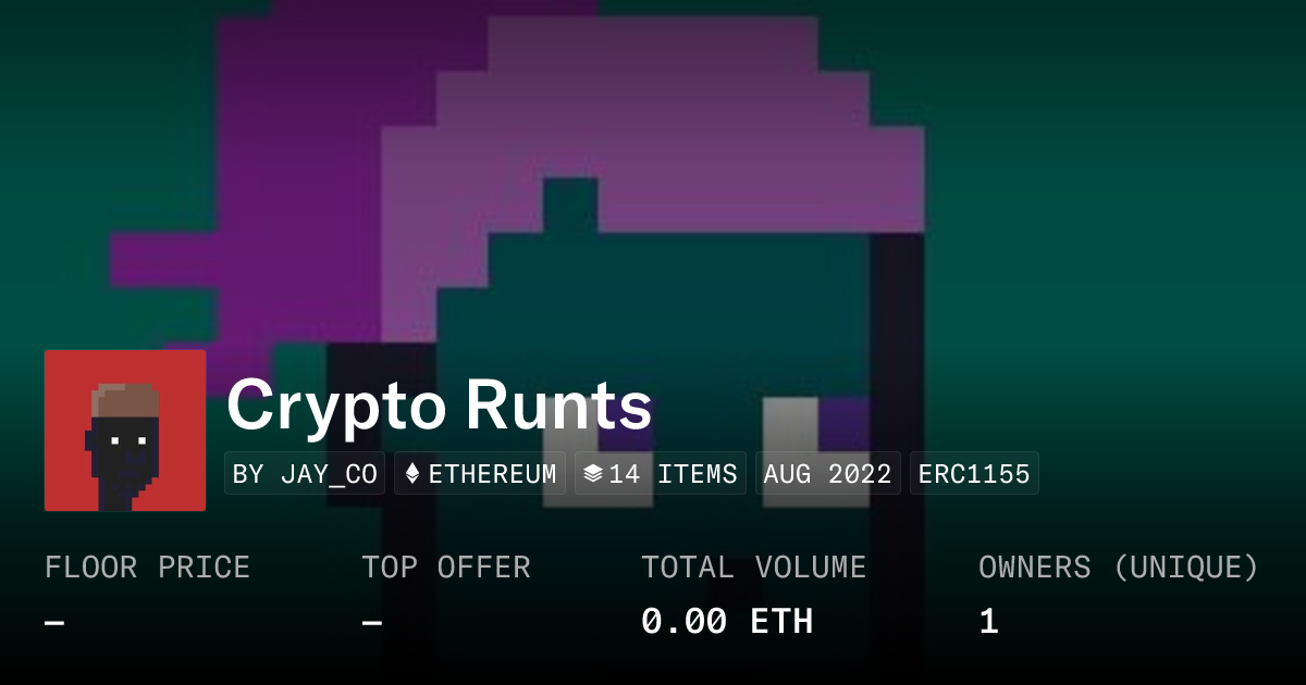 Crypto Runts - Collection | OpenSea