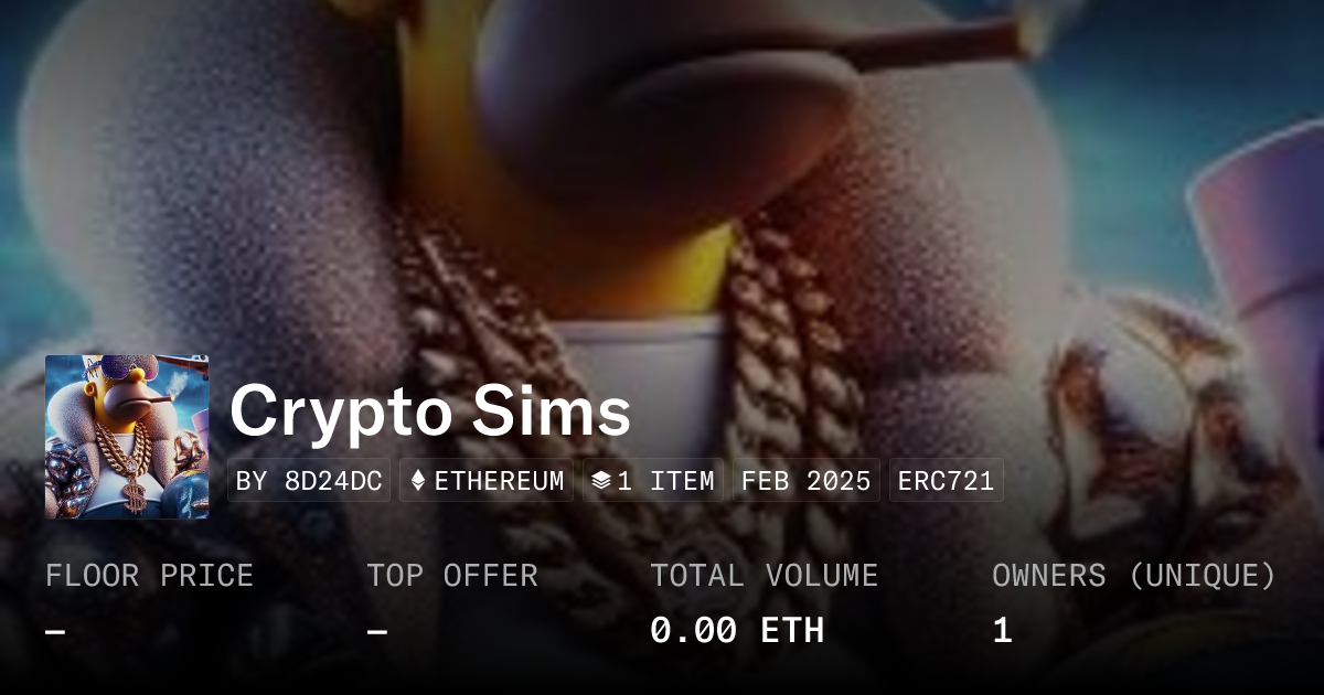 Crypto Sims - Collection | OpenSea