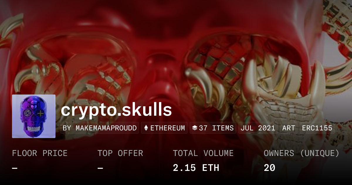 crypto.skulls - Collection | OpenSea