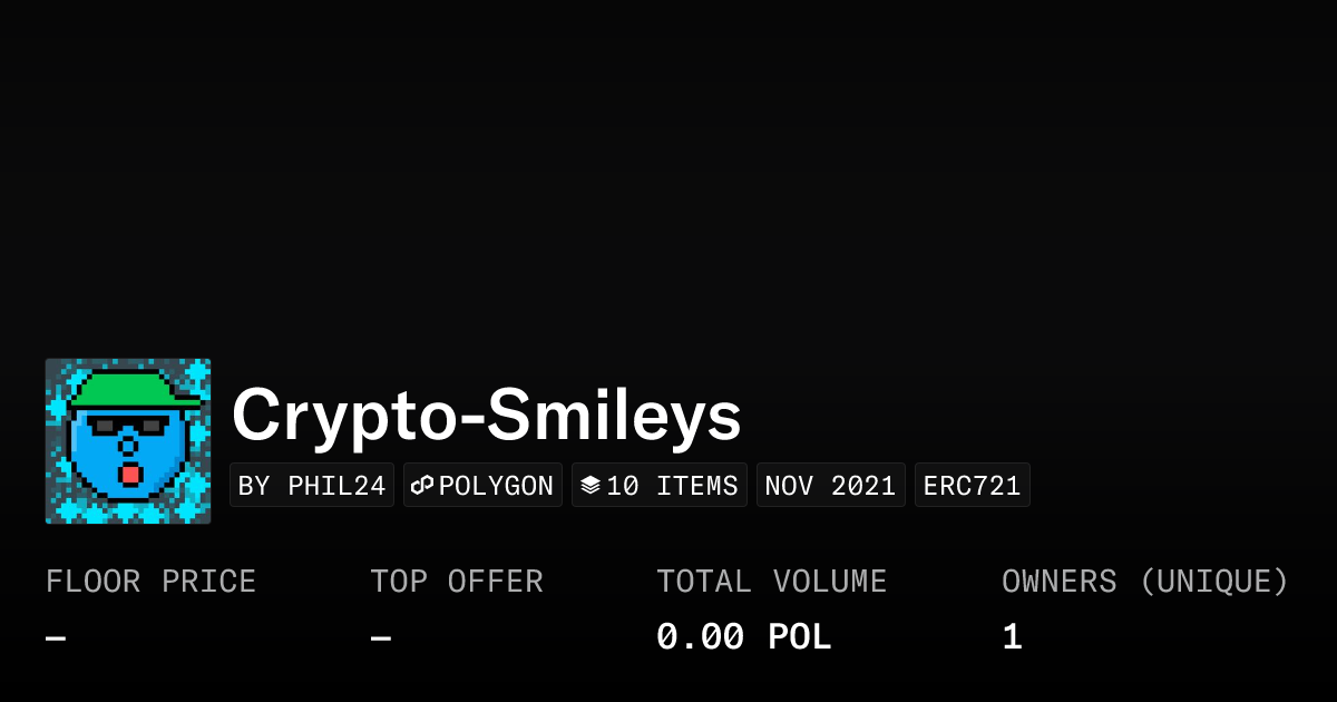 Crypto-Smileys - Collection | OpenSea