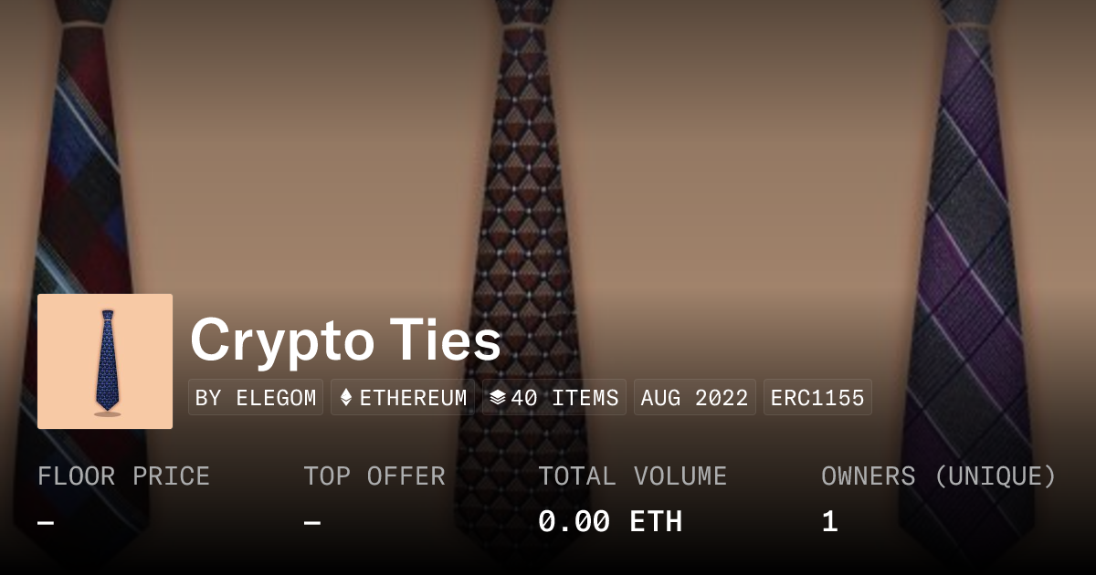 Crypto Ties - Collection | OpenSea
