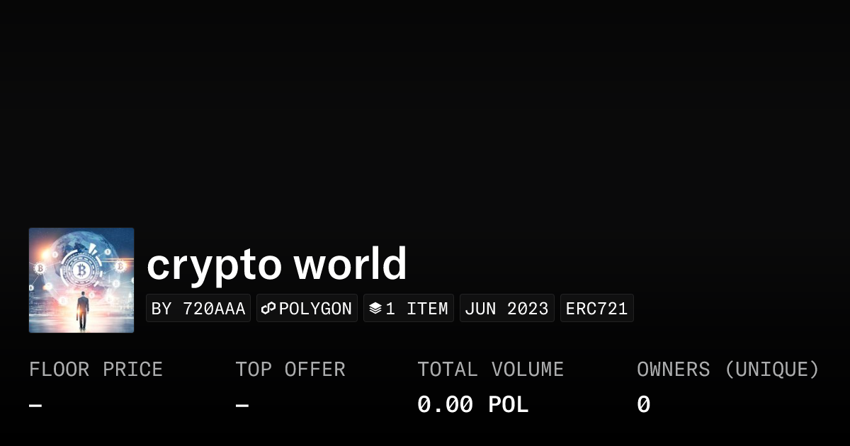 crypto world - Collection | OpenSea