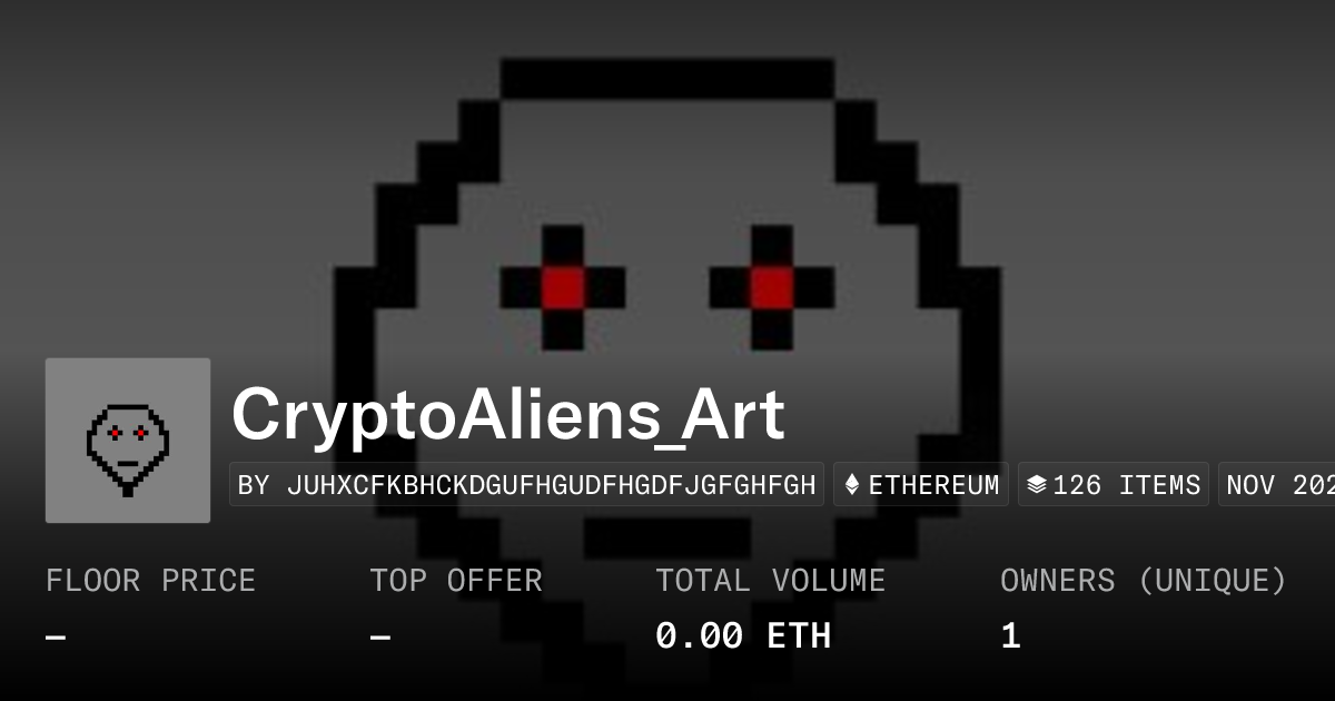 CryptoAliens_Art - Collection | OpenSea