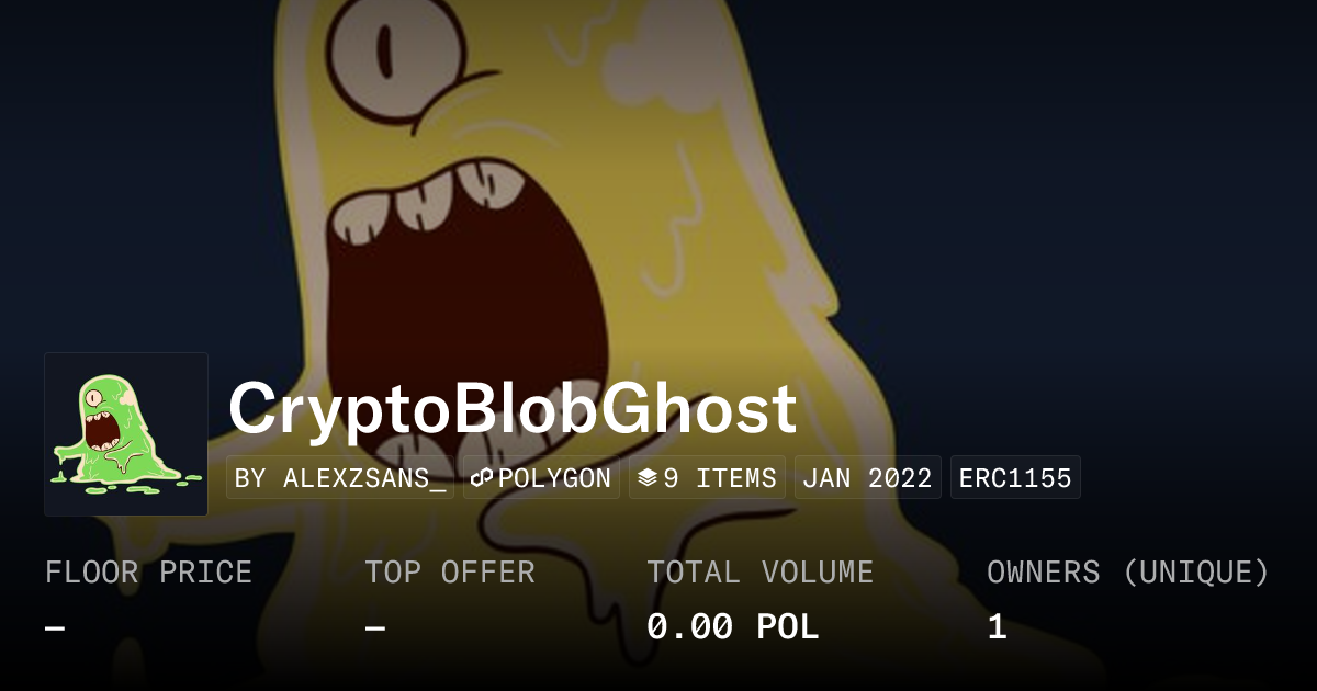 CryptoBlobGhost - Collection | OpenSea