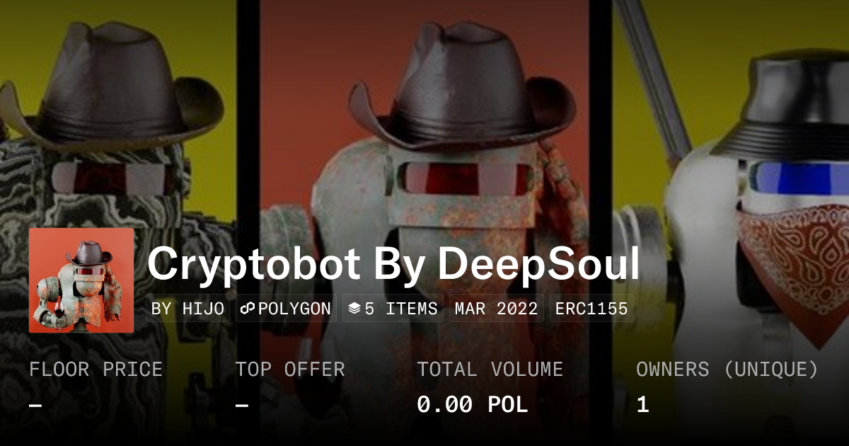 Cryptobot By DeepSoul - Collection | OpenSea