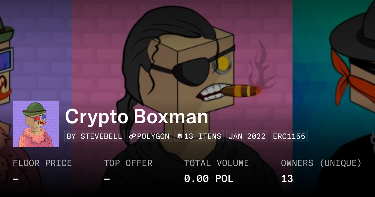 Crypto Boxman - Collection | OpenSea