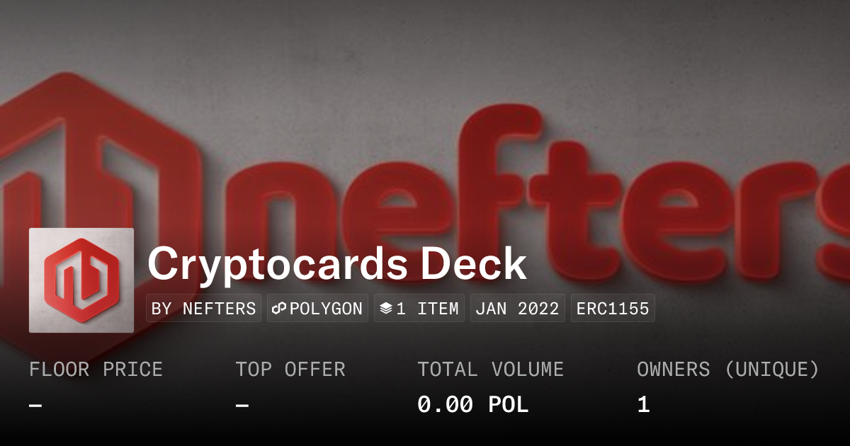Cryptocards Deck - Collection | OpenSea