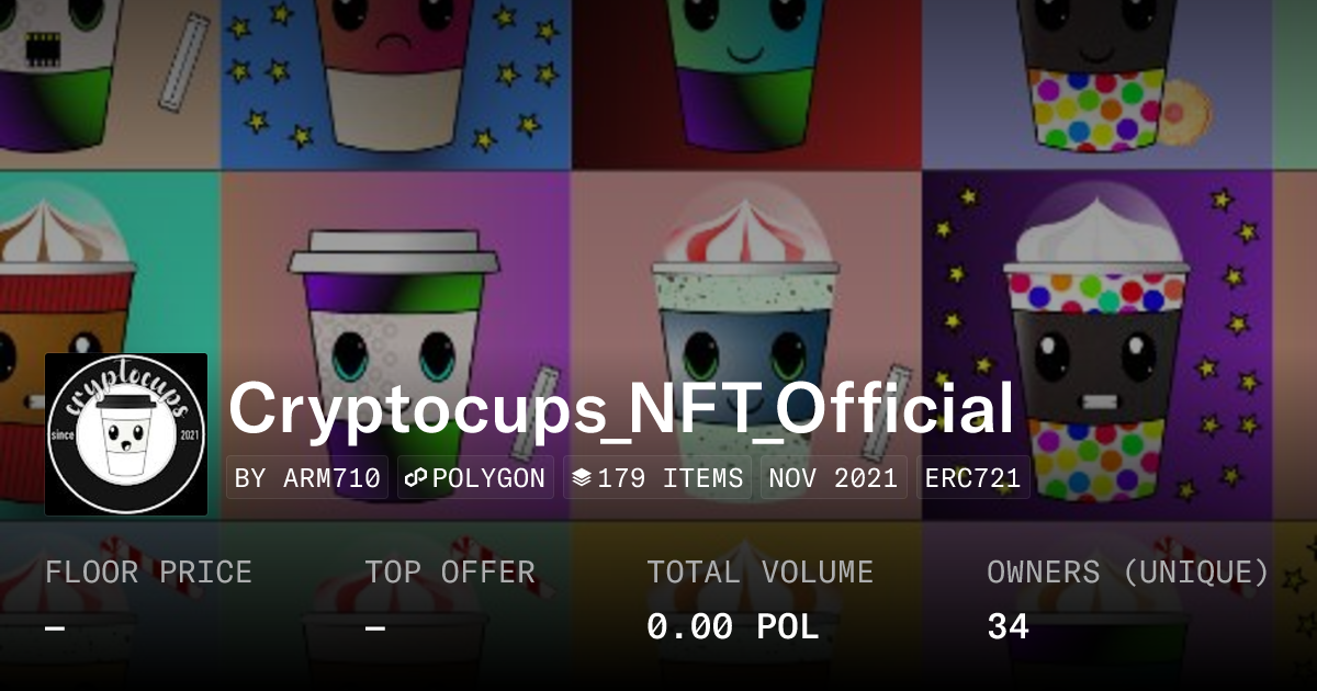 Cryptocups_NFT_Official - Collection | OpenSea