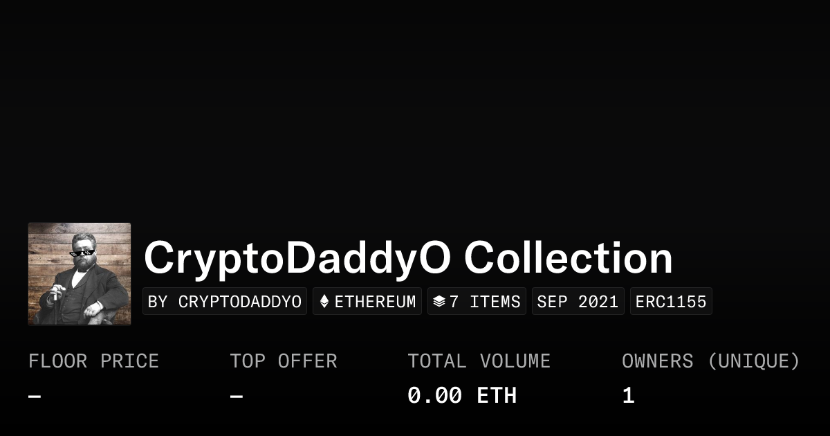 CryptoDaddyO Collection - Collection | OpenSea