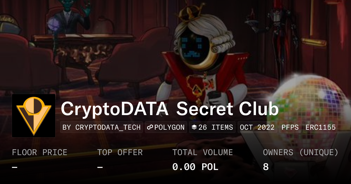 CryptoDATA Secret Club - Collection | OpenSea