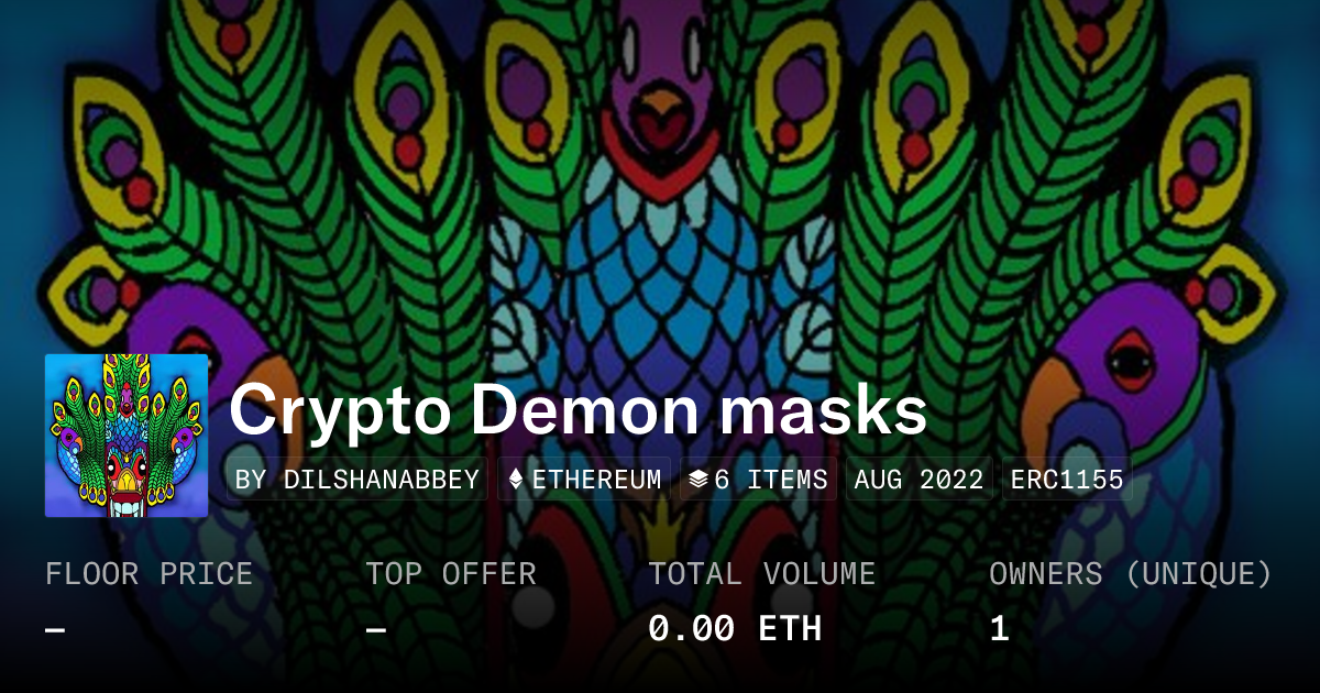 Crypto Demon masks - Collection | OpenSea