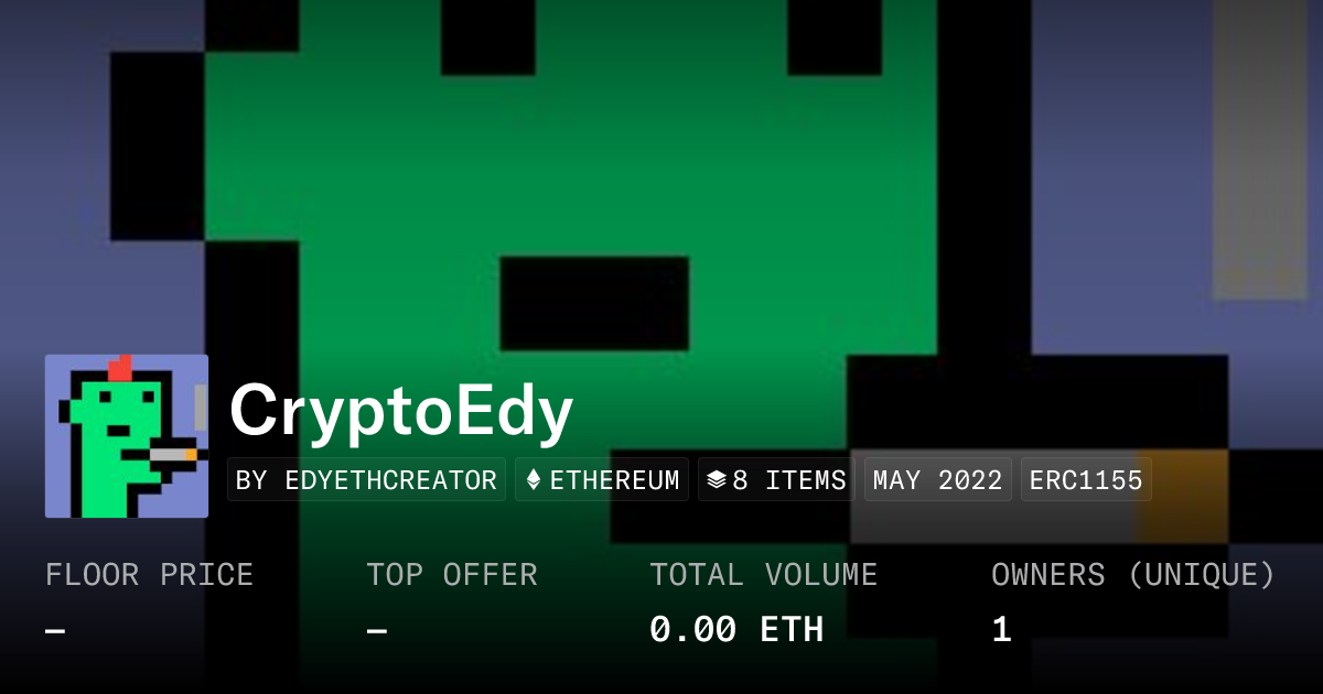 CryptoEdy - Collection | OpenSea