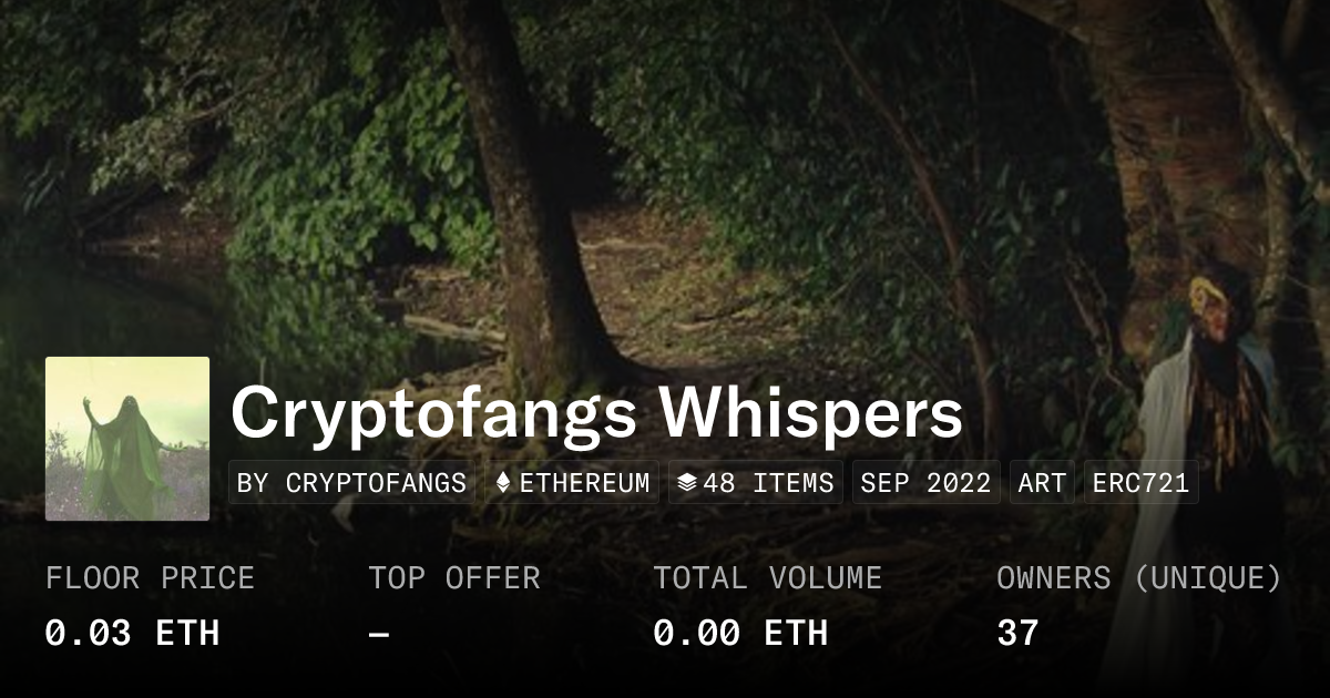 Cryptofangs Whispers - Collection | OpenSea
