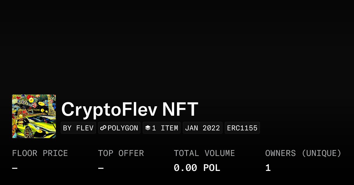 CryptoFlev NFT - Collection | OpenSea