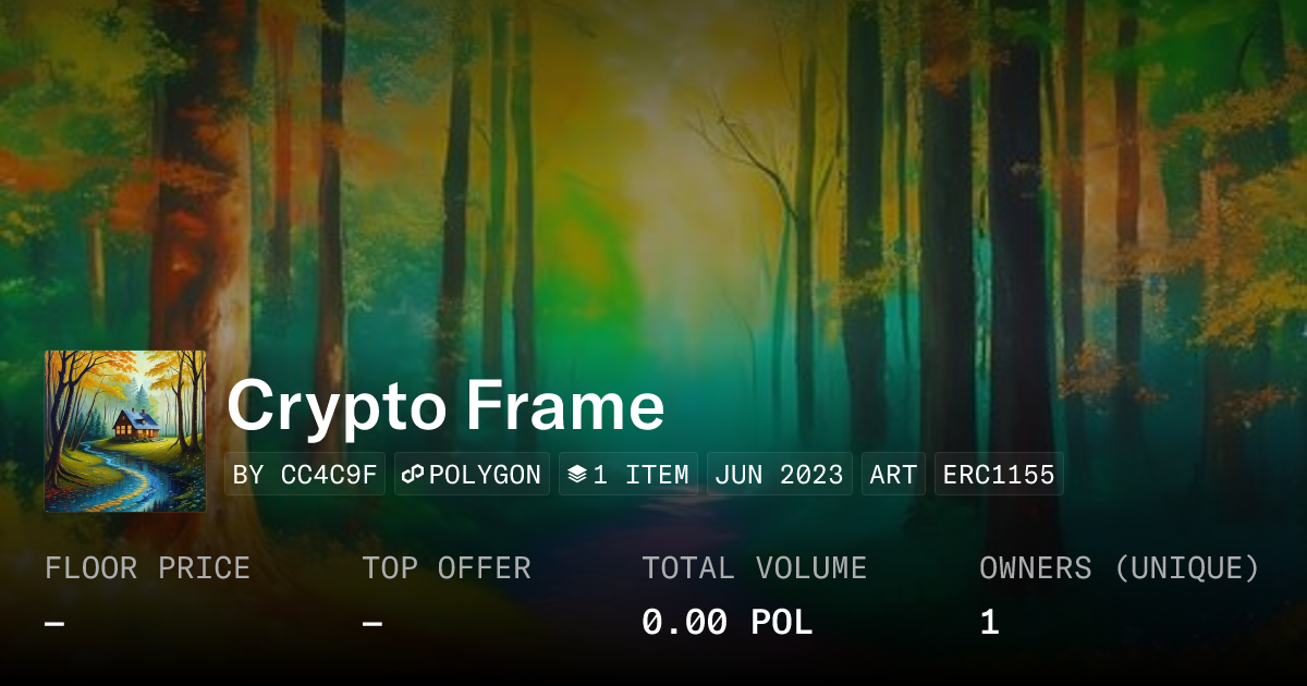 Crypto Frame - Collection | OpenSea