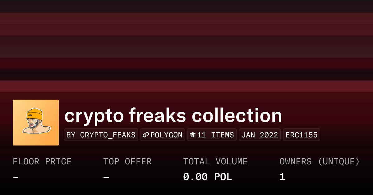 crypto freaks collection - Collection | OpenSea