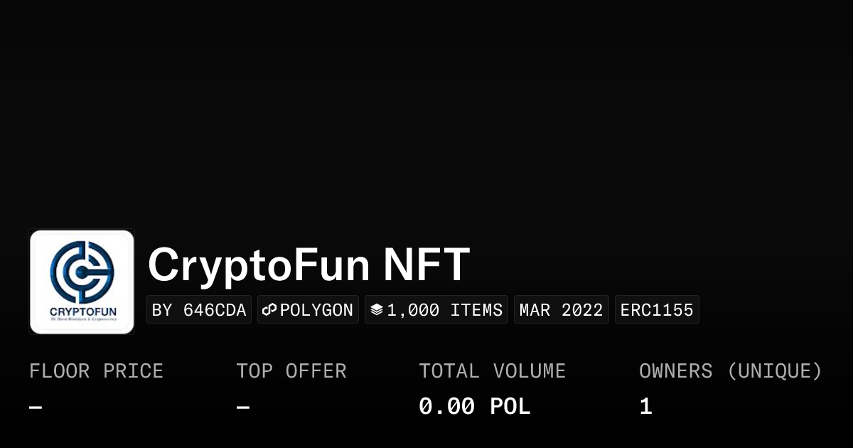 CryptoFun NFT - Collection | OpenSea