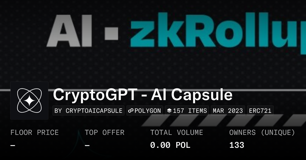 CryptoGPT - AI Capsule - Collection | OpenSea