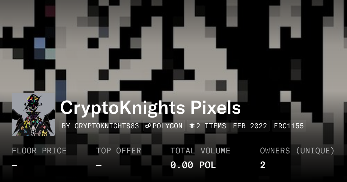 CryptoKnights Pixels - Collection | OpenSea
