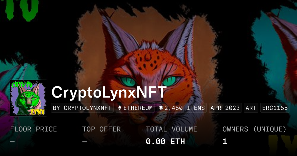 CryptoLynxNFT - Collection | OpenSea