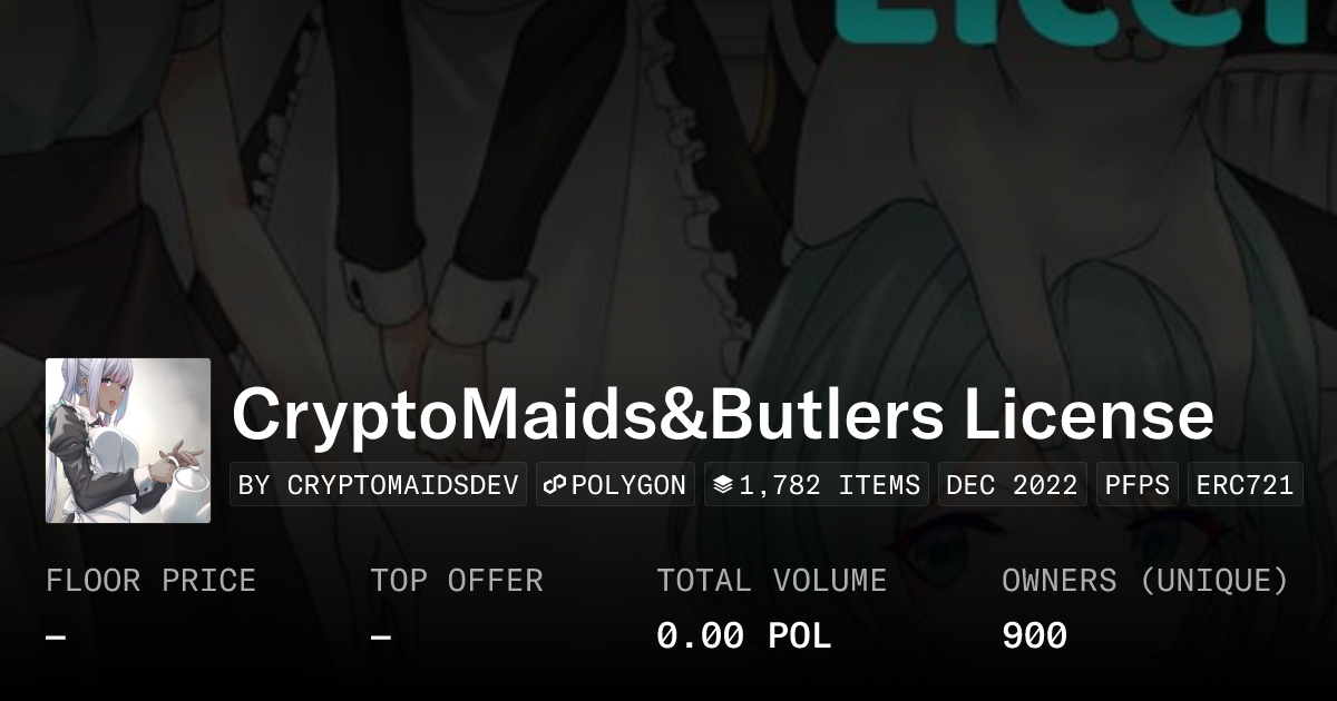 CryptoMaids&Butlers License - Collection | OpenSea