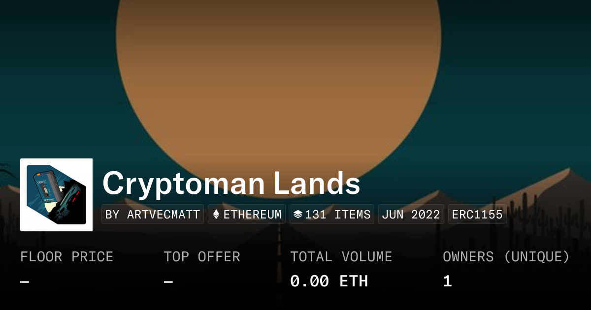 Cryptoman Lands - Collection | OpenSea