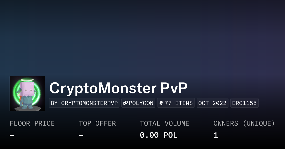 CryptoMonster PvP - Collection | OpenSea