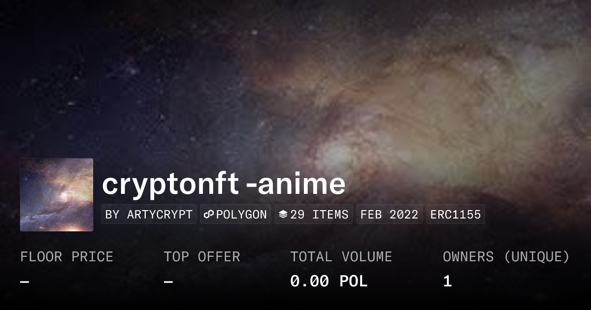 cryptonft -anime - Collection | OpenSea