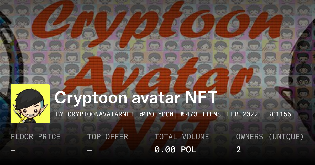 Cryptoon avatar NFT - Collection | OpenSea