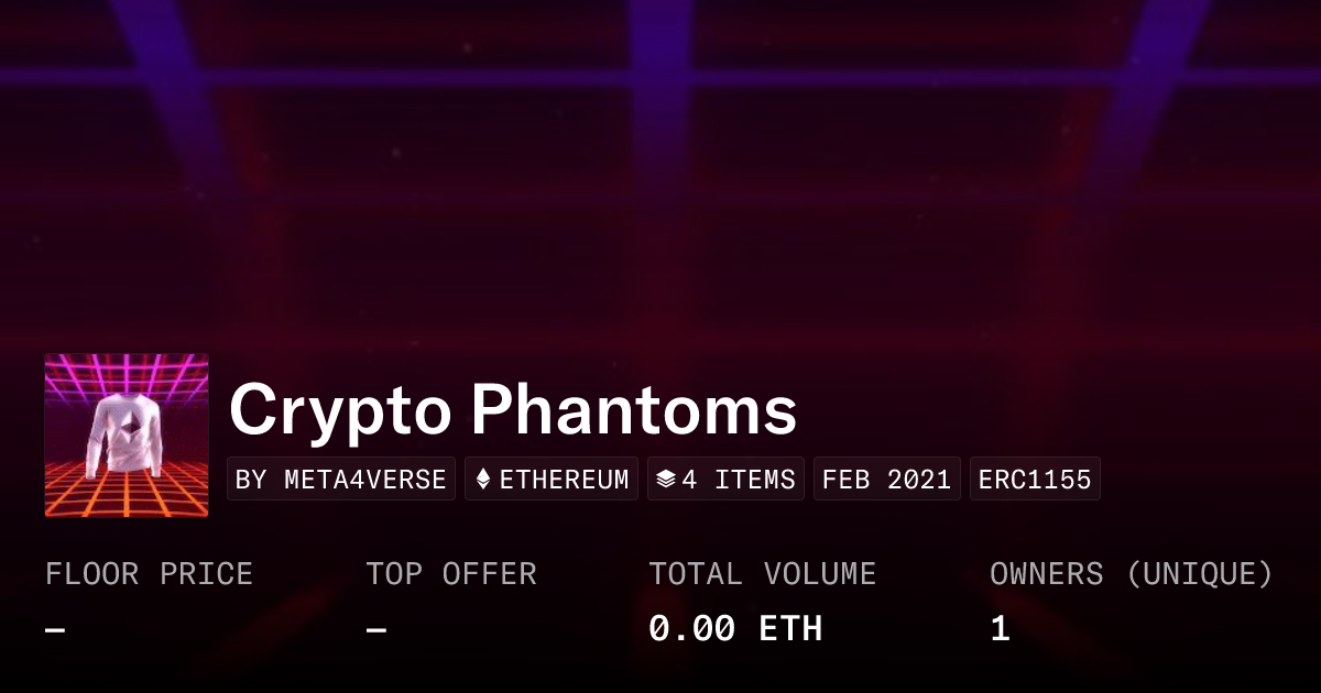 Crypto Phantoms - Collection | OpenSea