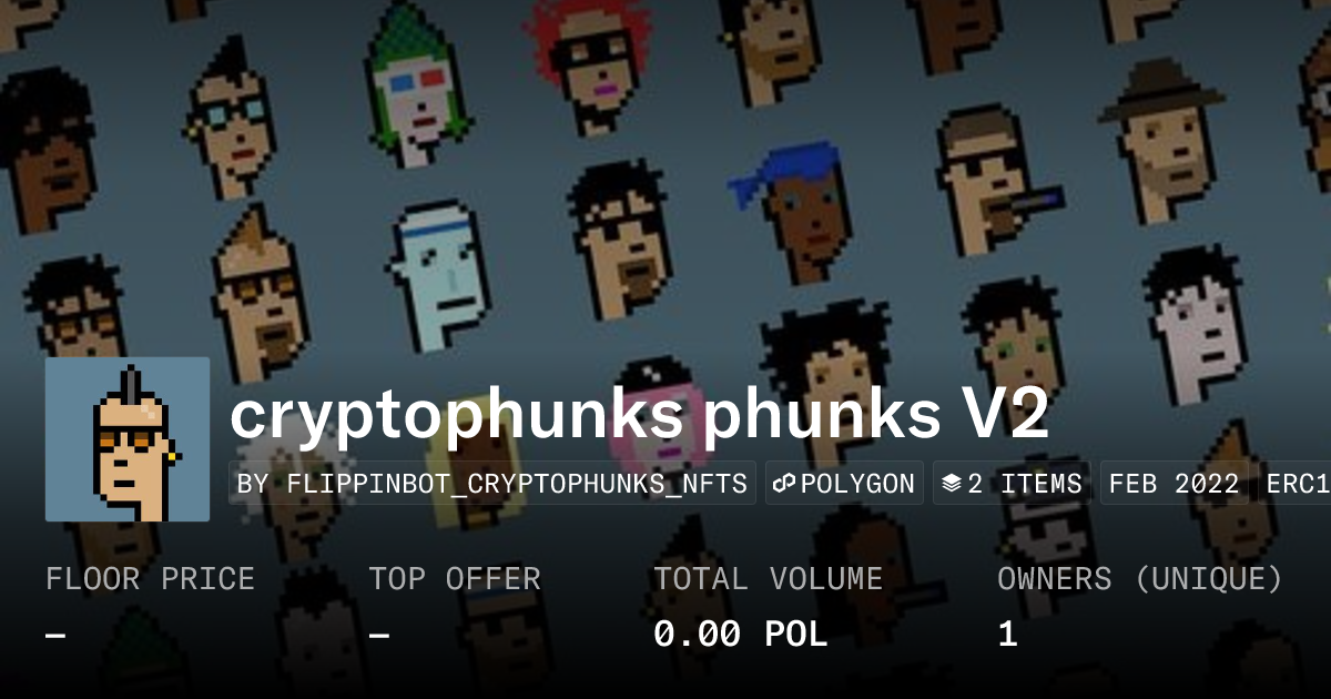 cryptophunks phunks V2 - Collection | OpenSea