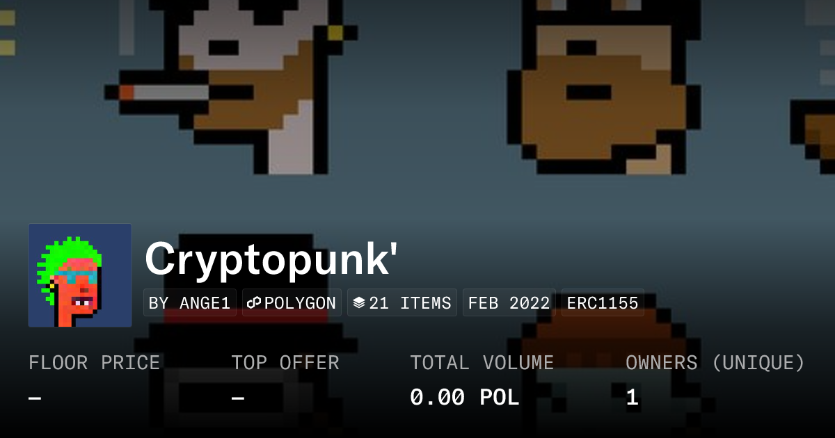 Cryptopunk' - Collection | OpenSea