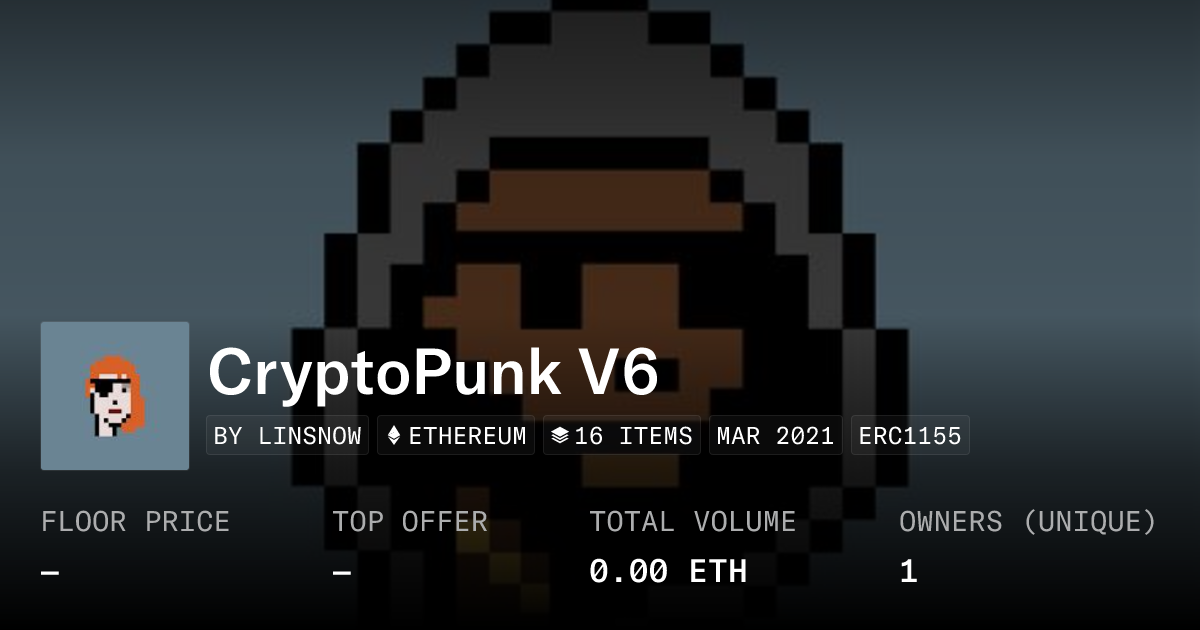 CryptoPunk V6 - Collection | OpenSea