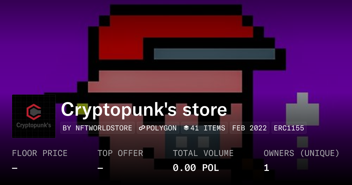 Cryptopunk's store - Collection | OpenSea