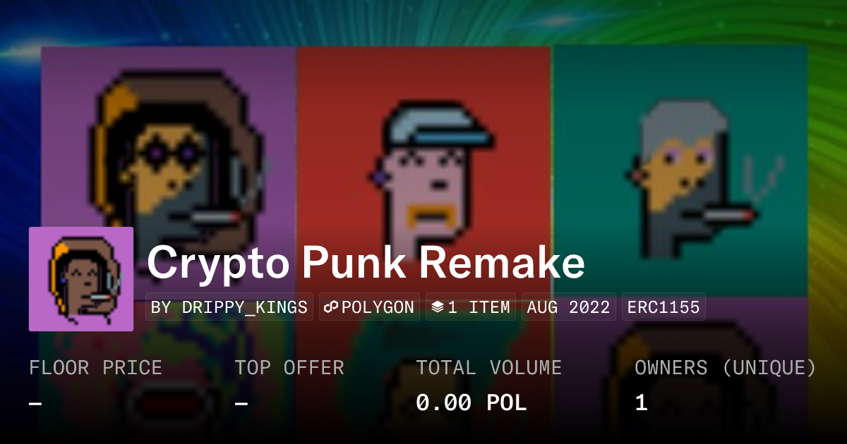 Crypto Punk Remake - Collection | OpenSea