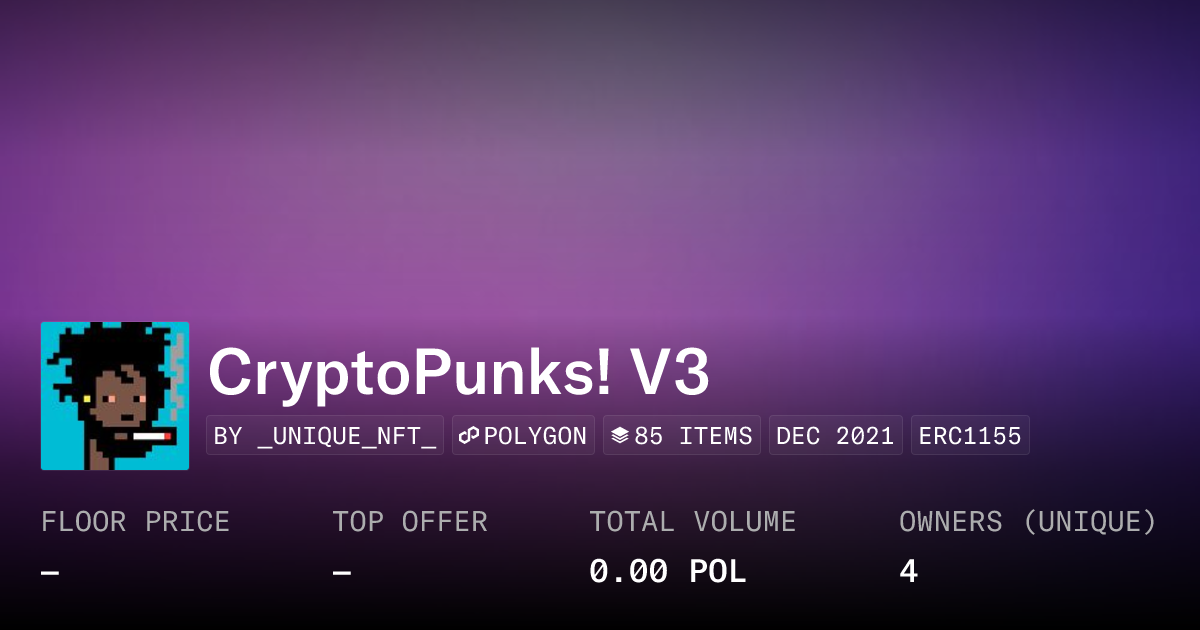 CryptoPunks! V3 - Collection | OpenSea