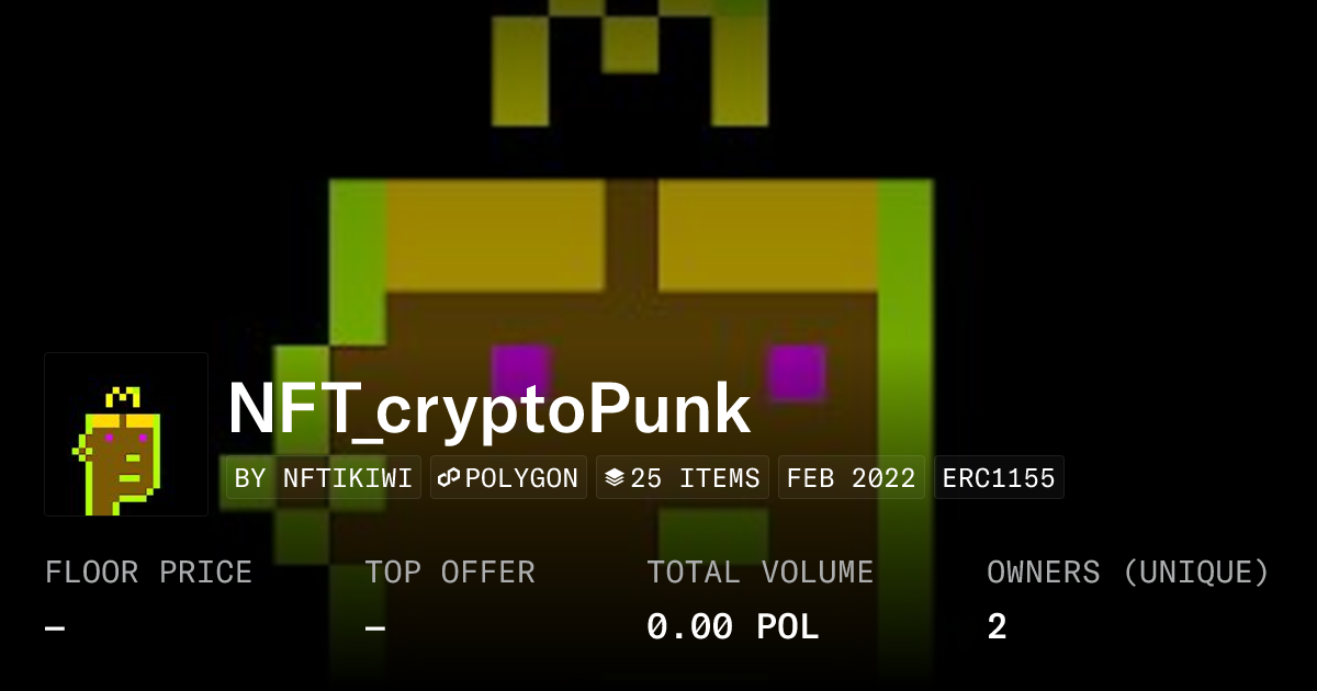 NFT_cryptoPunk - Collection | OpenSea